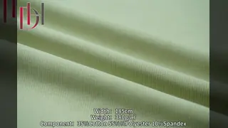 Organic Combed Cotton Knitted Fabric 35% Cotton 55% Polyester 10% Spandex For Autumn Winter Hoodie