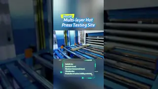 Multi layer medical door hot press laminating machine
