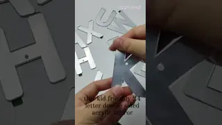 Acrylic Letter Double Sided Mirror