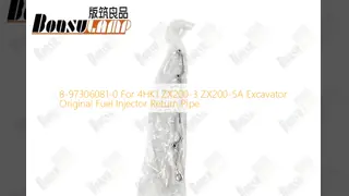Original 4HK1 Fuel Injector Return Pipe for ZX200 Excavator