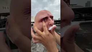 Realistic Old Man Latex Mask | Human Face Halloween Costume Mask for Cosplay & Party