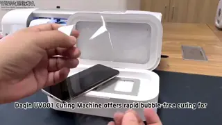 Cell Phone Screen Protector UV Curing Laminator 365-405nm Wavelength One-Touch Button Control White Color