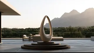Custom White Abstract Metal Sculpture for Modern Interior Decor