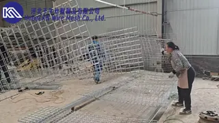 Heavy Galvanized Wire Mesh Weld Gabion Barriers System Defensive Barrier