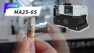 Live Cutting on Jianke MA25-6S – Brass Brass lock cylinder Machining Video
