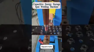 Four-Corner Nuts Are Precisely Projection Welded with a Capacitor Discharge Welder