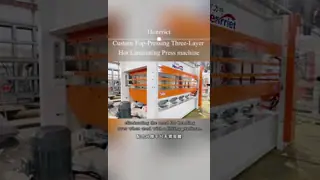 Three layer hot press machine (applying pressure from bottom to top)