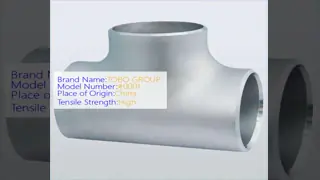 Durable Stainless Steel Welded Tee Industrial Pipe Fitting