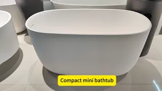 Compact mini bathtub