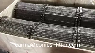 SS316 Spiral Wire Mesh Conveyor Belt Corrosion Resistant for Chemical Food Lines