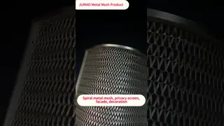 Spiral Decorative Metal Mesh Curved Custom Stainless Steel Partition Screen
