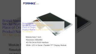 7 Inch 800x480 RGB TFT LCD Display Module Review