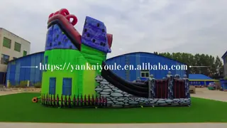 Spooky Mansion Inflatable Slide Combo for Party Rentals