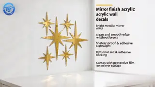 Acrylic Mirror Starburst Wall Decals