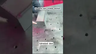 Galvanized Steel Sheets Are Precisely Welded with a Handheld Laser Welding Machine