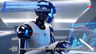 automatic flat wire(multi-wound)precision winding-machine(applicable to flux-torque motor coils)
