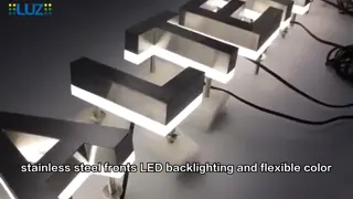 Custom Backlit LED Channel Letters | 3D Stainless Steel Signs