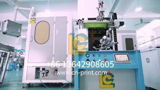 Screen Printer With Color Sensor Screen Printing Machine For Burgundy Bottle