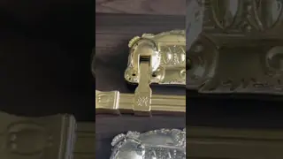 Premium European Style Silver Coffin Swing Handle Set
