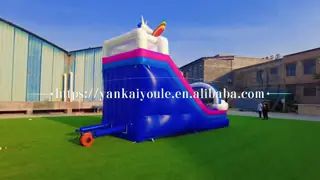 Commercial Unicorn Inflatable Slide for Rental Business