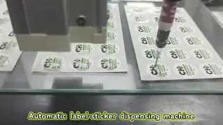 Automatic epoxy dome label making machine