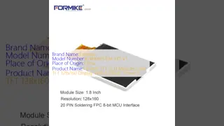 Compact 1.8 Inch TFT LCD Display Module ILI9163C Review