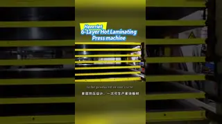 Six layer multifunctional hot press laminating machine
