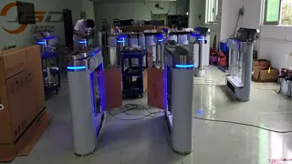 Retail Stores Small Size Swing Turnstile With Anti Tailgating Function