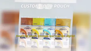 Pet Dog Food Packaging Bag Mylar Plastic Zipper Resealable Stand Up Pouch Custom