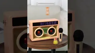 Bluetooth Speaker with Lyric Display & Wireless Karaoke Microphone, Home KTV Portable Bluetooth Audi