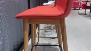 Modern Commercial Bar Stool with Ash Wood Legs