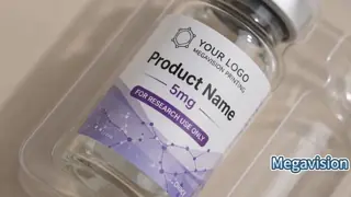 peptide label+box+vial