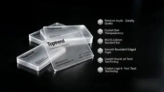 Clear Acrylic Business Cards