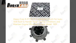 Isuzu 100P Cooling Fan Clutch Heavy Duty Engine Solution