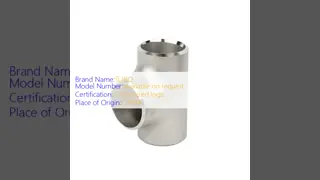 High Quality Stainless Steel Equal Tee Butt Weld Fittings
