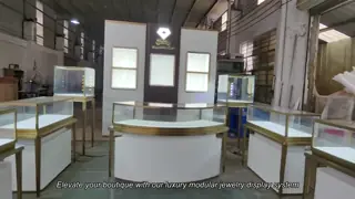 Luxury Modular Jewelry Display System for Boutique Stores