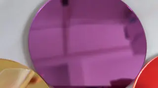 Round colored acrylic mirror
