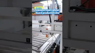 Stainless steel cabinet board production line