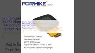 Compact   Inch IPS Touch Screen Display Module
