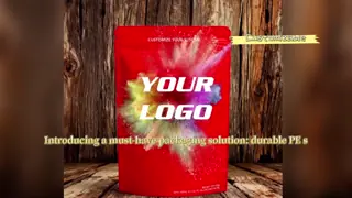 Custom Printed Resealable Plastic Zipper Stand Up Pouch