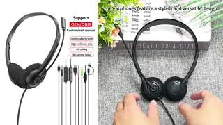 JTY-0123 Head mounted Telephone Wired Headphones