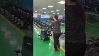 Compact Commercial Floor Scrubber for Tight Spaces