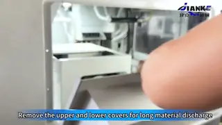 Installation tutorial for rear discharge device of long parts of Swiss-type lathe