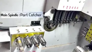 CS12 High Precision Swiss Type Lathe Machine-threaded dowel pin