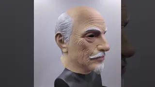 Realistic Old Man Latex Mask Uncle Vic Style | Elderly Face Costume Mask