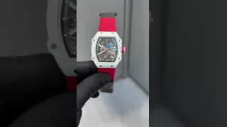 White Case Red Strap Sport Watch Trend