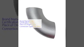 High Quality 316SS 90 Degree Seamless Elbow Pipe Fitting
