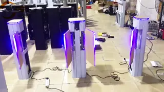 Stainless Steel Swing Barrier Turnstile Gate With Face Recognition