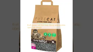 Durable Eco Friendly Kraft Paper Cat Litter Packaging