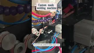 Copper Braided Wires Are Automatically Welded with a Custom Welding Machine